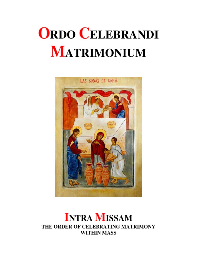 Sacrament of Matrimony - Liturgical Rites Within Mass (With Penitential ...