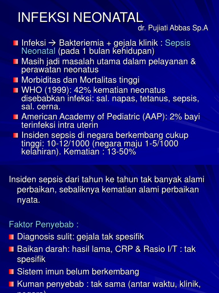 Infeksi Neonatal Tatalaksana Sepsis | PDF