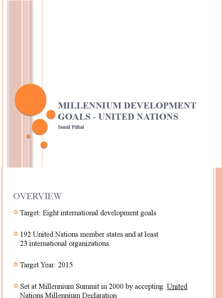 UN Millennium Development Goals Overview | PDF | Hiv/Aids | Sustainability