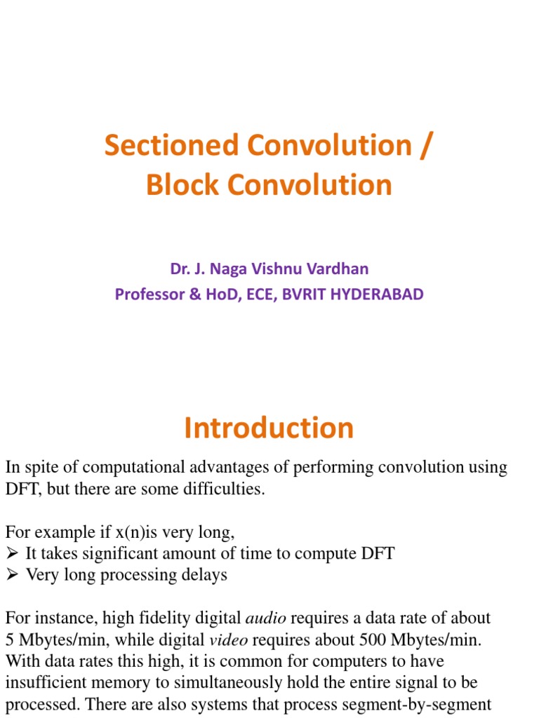 DSP CONNECT Sectioned Convolution | PDF