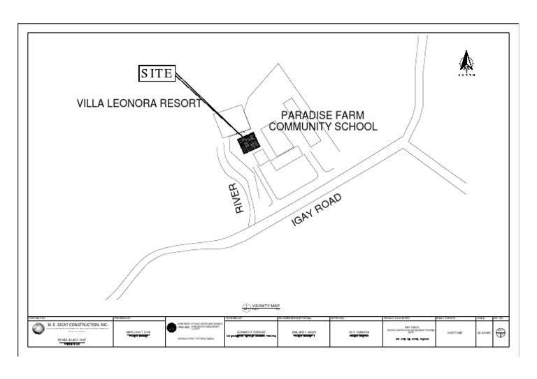 Villa Leonora Resort and Paradise Farm Community School Vicinity Map | PDF