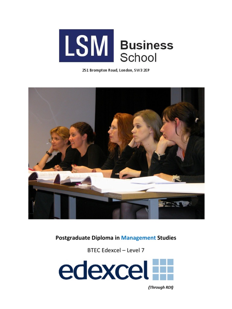 Postgraduate Diploma in Studies: BTEC Edexcel - Level 7 | PDF ...