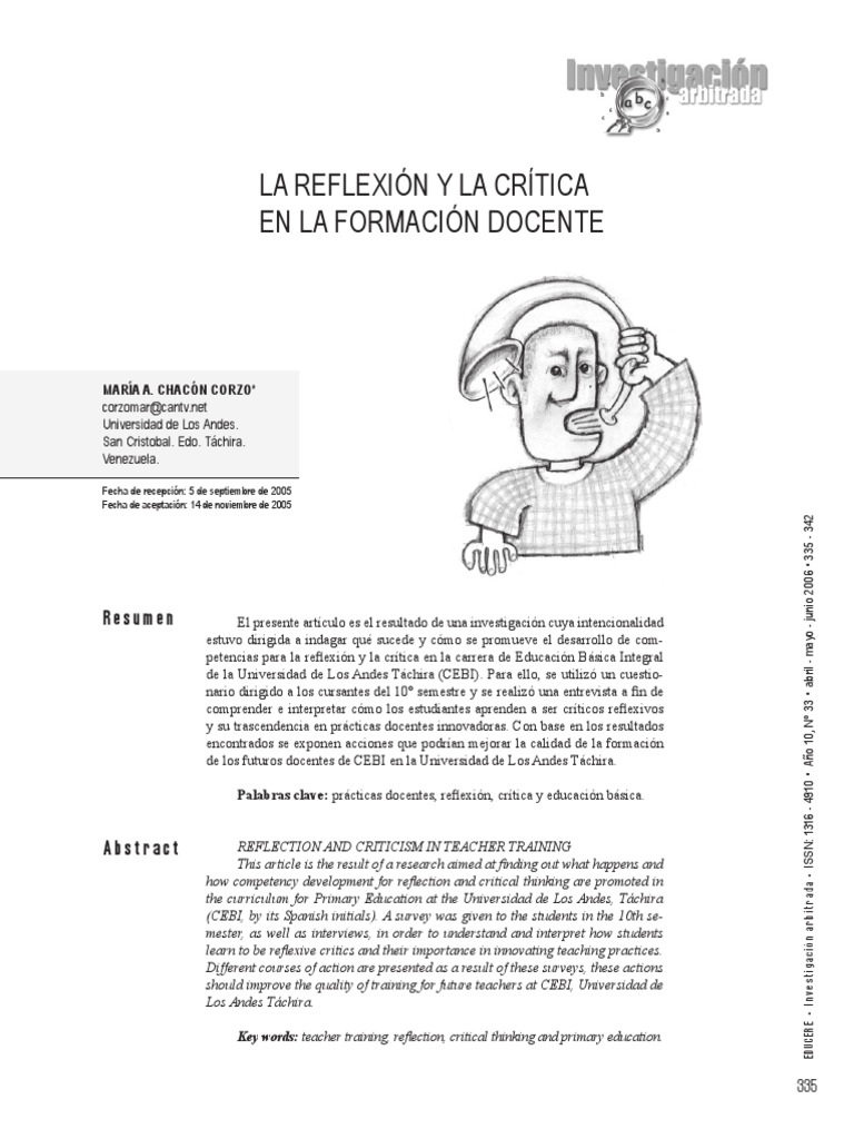 Reflexión Crítica | PDF | Maestros | Toma de decisiones