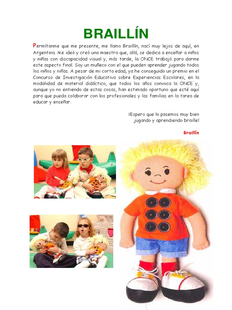 Aprendiendo Braille con Braillín | PDF | Notación | Escritura