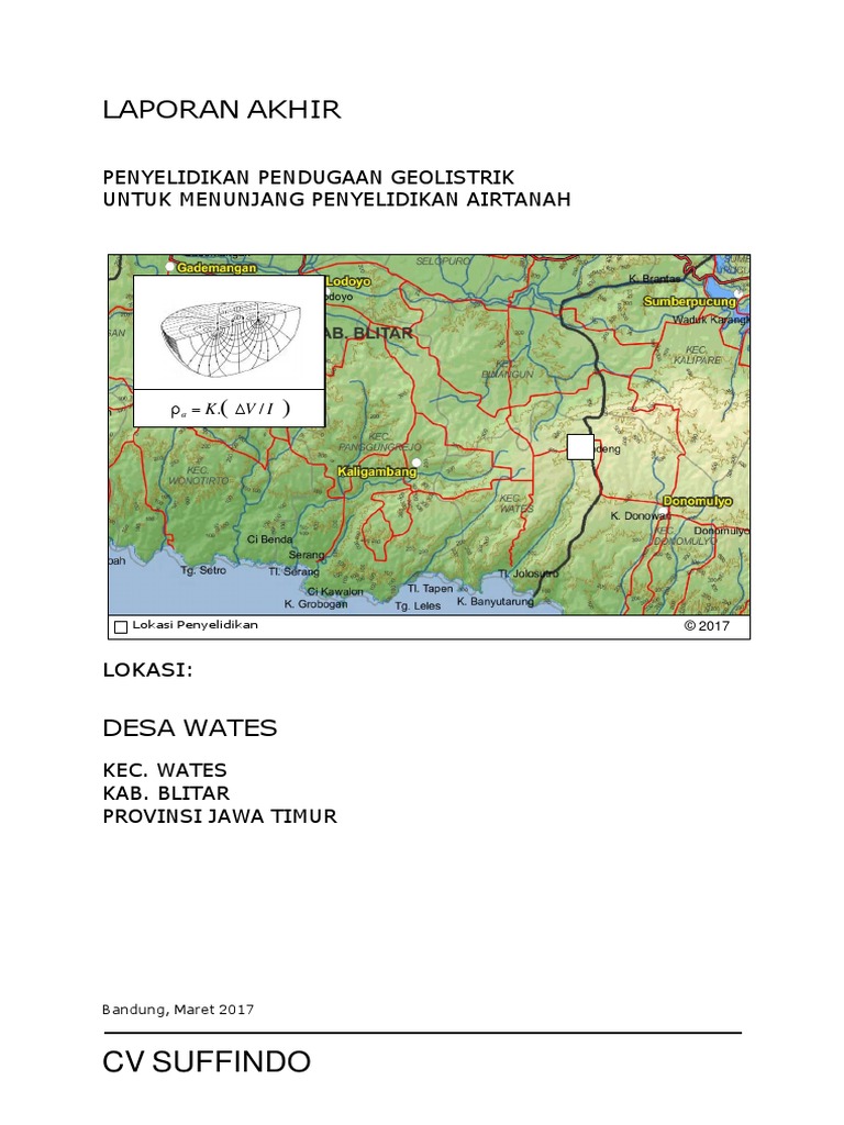 (PDF) Laporan Geolistrik Desa Wates, Kecamatan Wates, Blitar | PDF