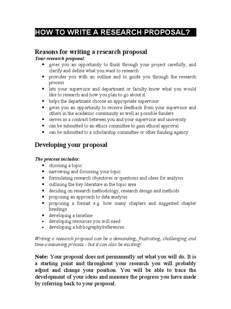 Research Proposal Guide for Students | PDF | Methodology | Academic ...