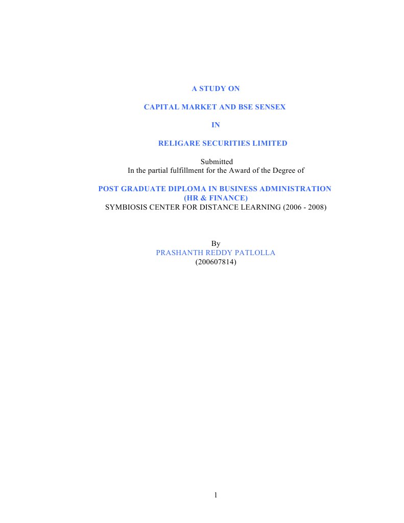 My SCDL Project-Ready | PDF | Financial Markets | Securities (Finance)