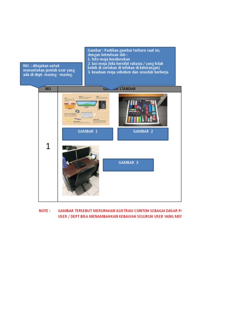 Standar Meja Kerja dan Audit 5R | PDF
