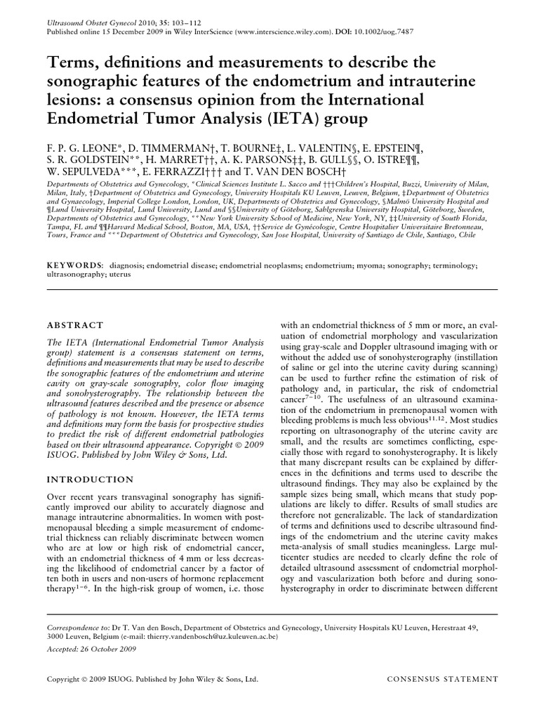 IETA | PDF | Medical Ultrasound | Women's Health