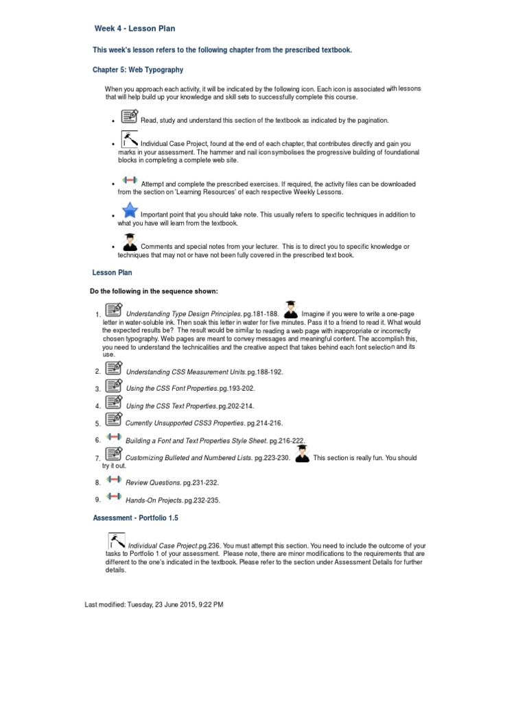 Understanding Web Typography Through Chapter Activities and Exercises ...