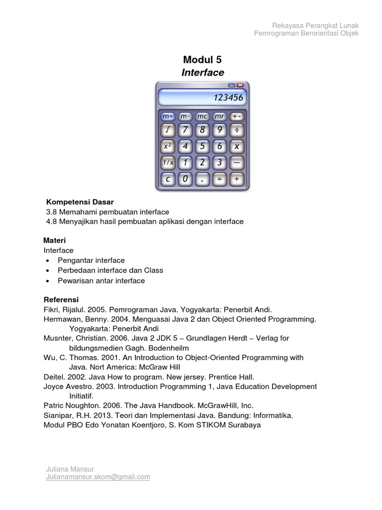 Modul Interface | PDF | Komputer