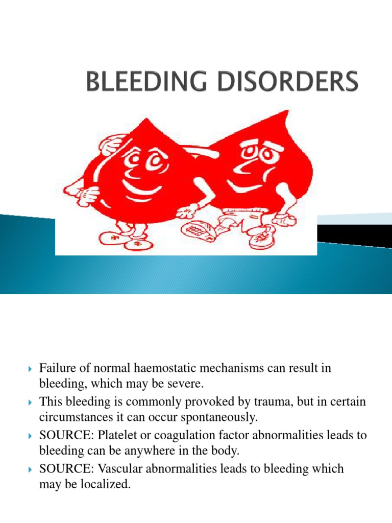 Overview of Bleeding Disorders Management | PDF | Bleeding | Platelet