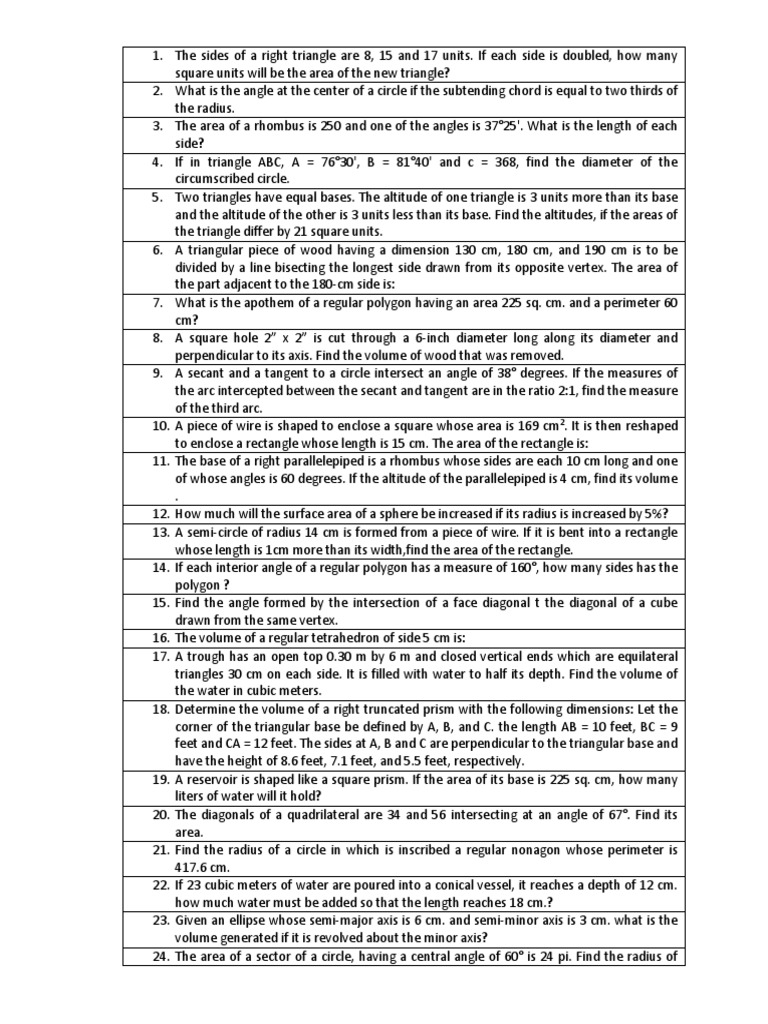 Assignment | Area | Triangle