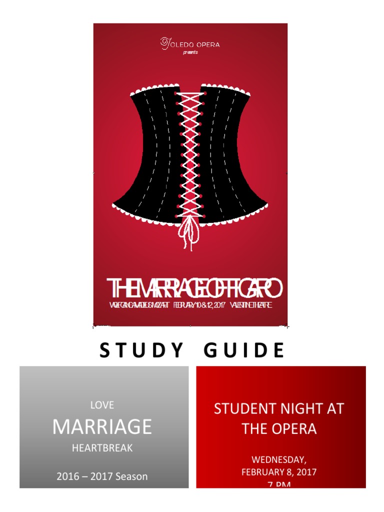 Figaro Study Guide | PDF | The Marriage Of Figaro | Wolfgang Amadeus Mozart