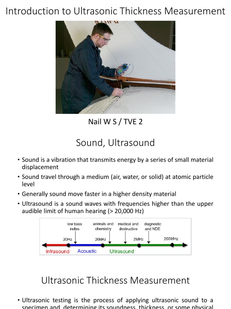 Introduction To Ultrasonic Thickness Measurement | PDF | Ultrasound | Sound