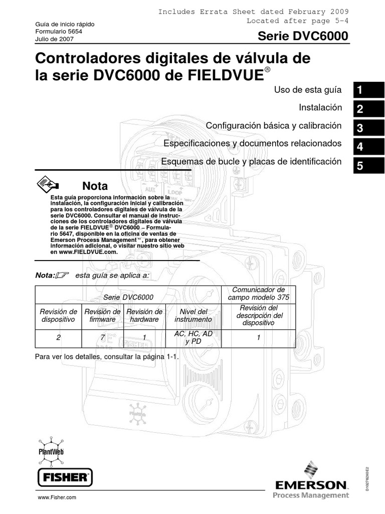 DVC 6000 de Fieldvue en Español | PDF | Ingenieria Eléctrica | Bienes ...