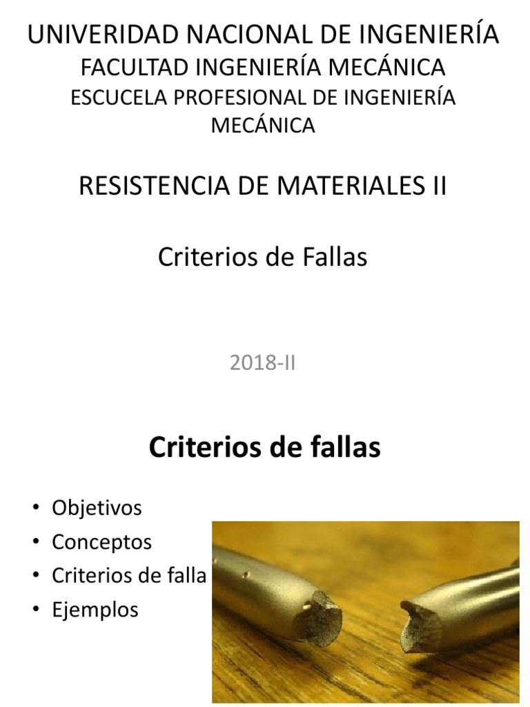 Criterios de Fallas en Materiales | PDF | Ductilidad | Deformación ...