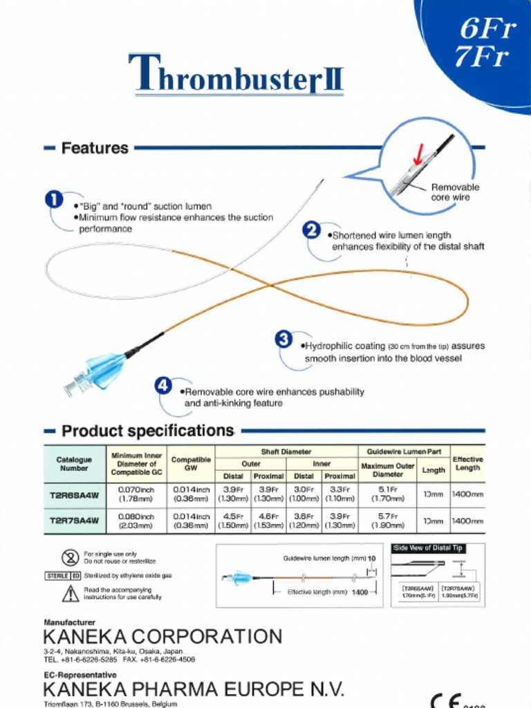 Kaneka - Thrombuster II | PDF