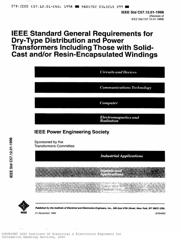 IEEE C57.12.01 Dry Type Transformers.pdf | Institute Of Electrical And ...