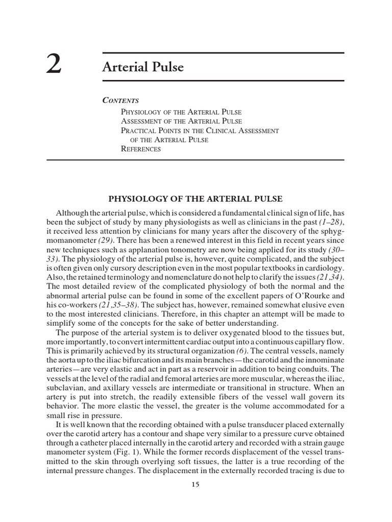 Arterial Pulse | PDF | Artery | Pulse