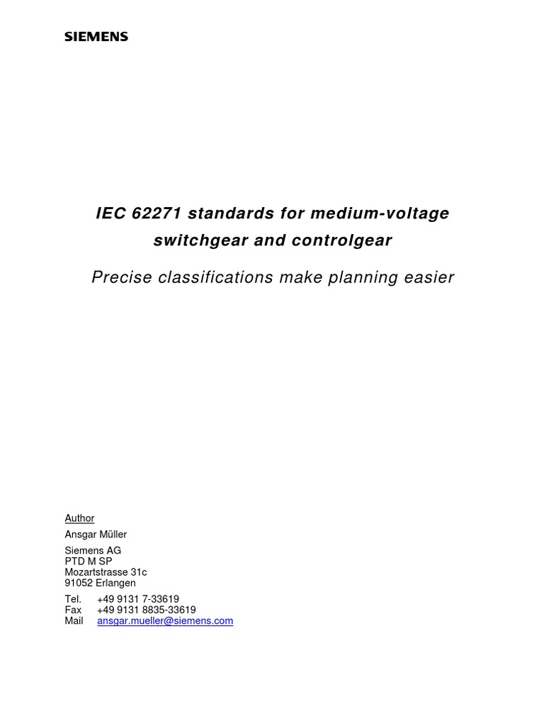 IEC 62271-200 Switchgear | PDF | High Voltage | Insulator (Electricity)