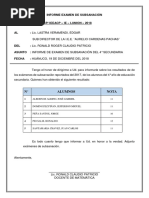 Modelo de Informe de Examen de Subsanacion | PDF