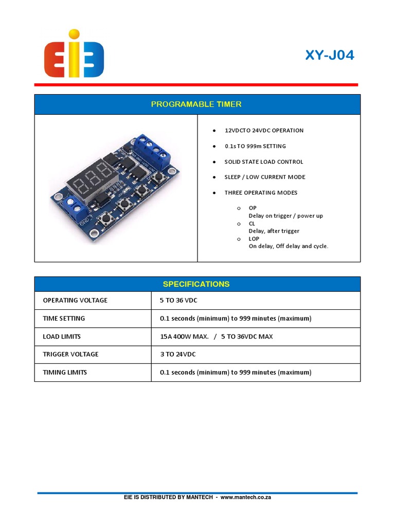 Xy J04 R0 | PDF | Relay | Direct Current