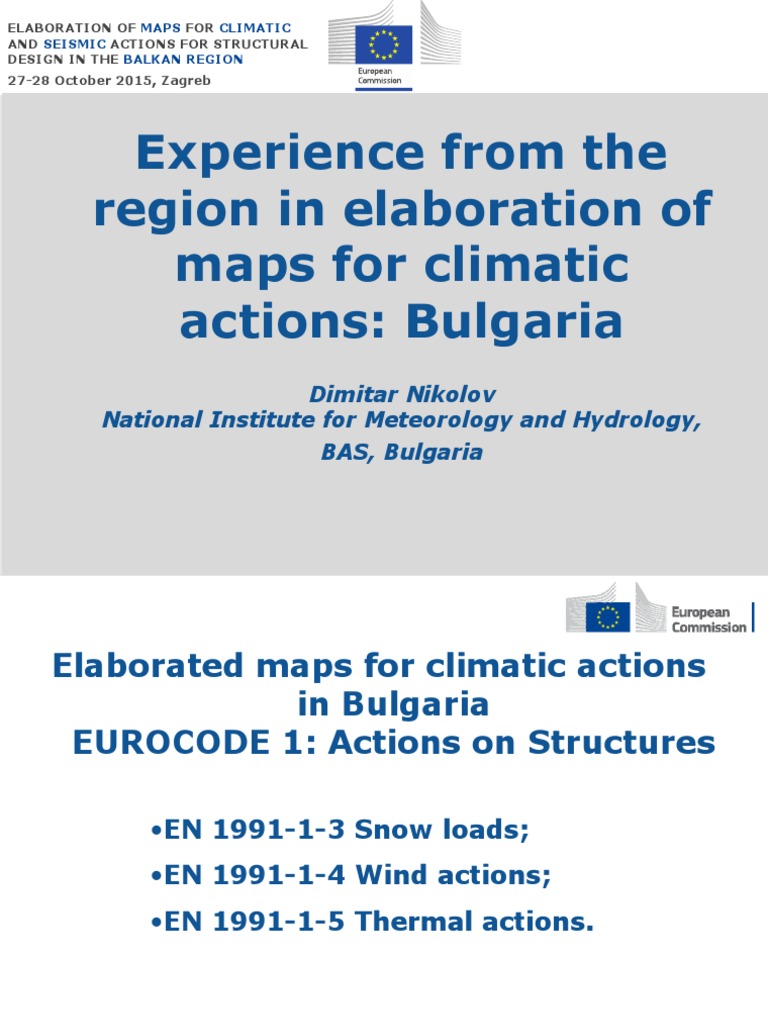 Elaboration of Maps for Climatic Actions in Bulgaria: An Overview of ...