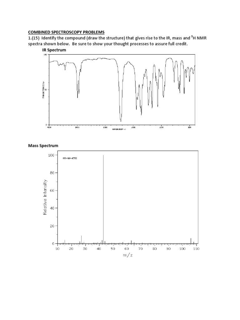 202 Combined Spectroscopy Problems PDF | PDF