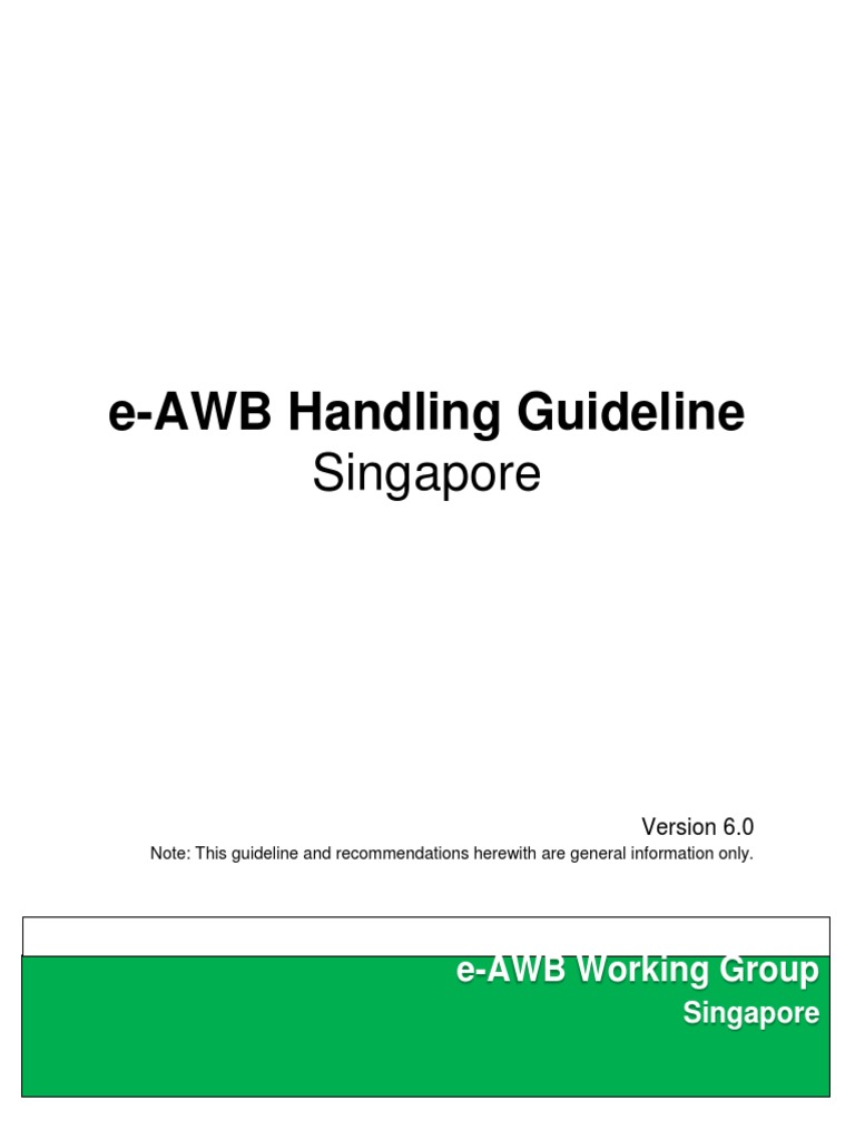 e-AWB Guide for Freight Forwarders | PDF | Business