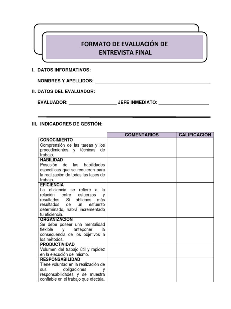 Entrevista Final | PDF