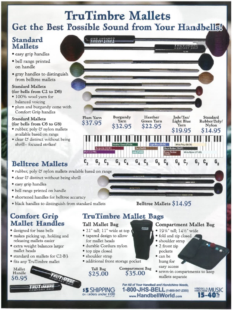 Handbell Mallet Chart | PDF