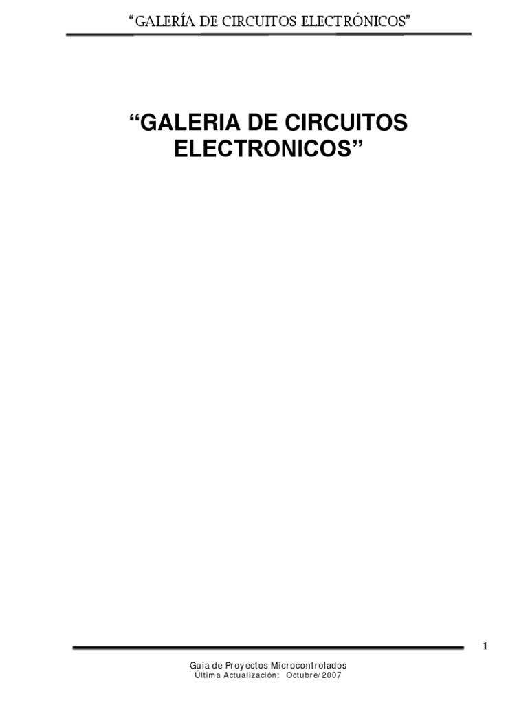 Planos Esquematicos de Circuitos Electronicos | PDF | Transformador ...
