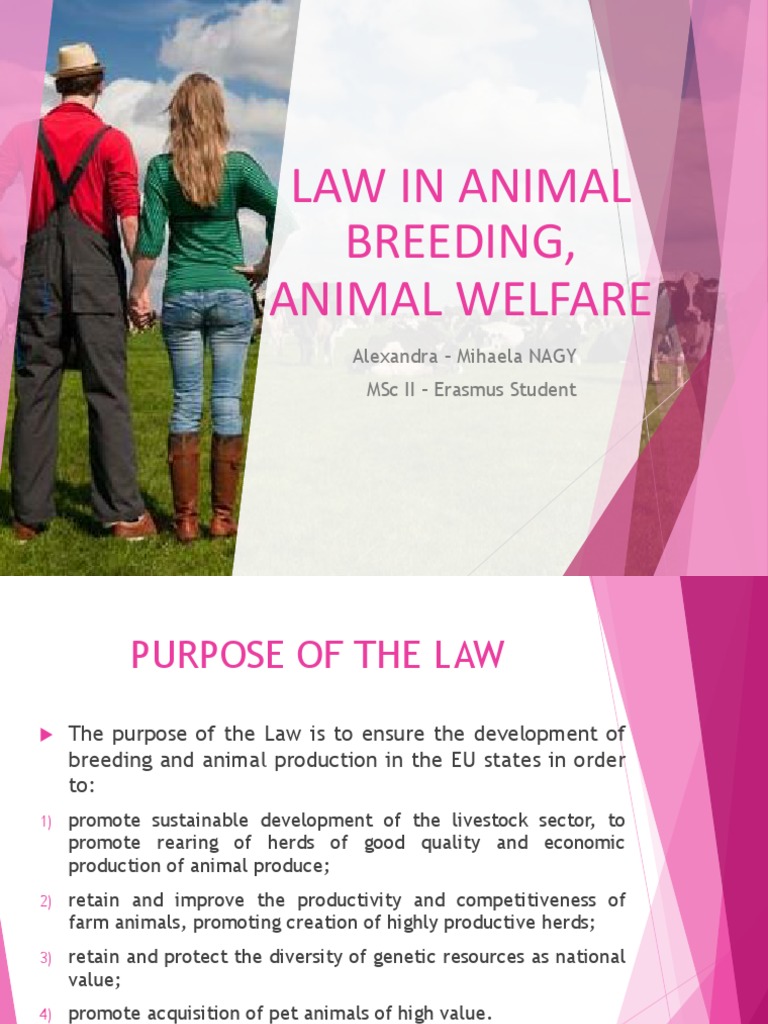 ANIMAL BREEDING AND WELFARE LAW | PDF | Livestock | Animal Welfare
