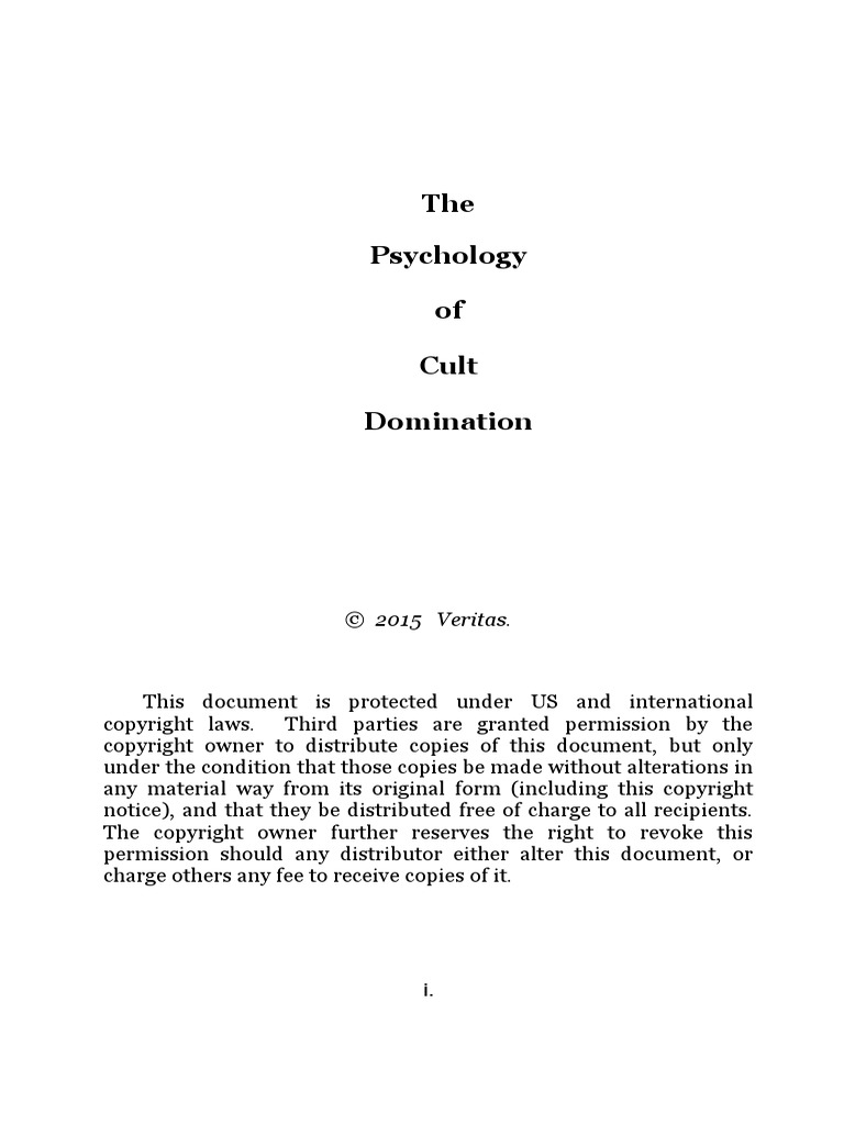 Psychology of Cults | PDF | Mormons | Jesus