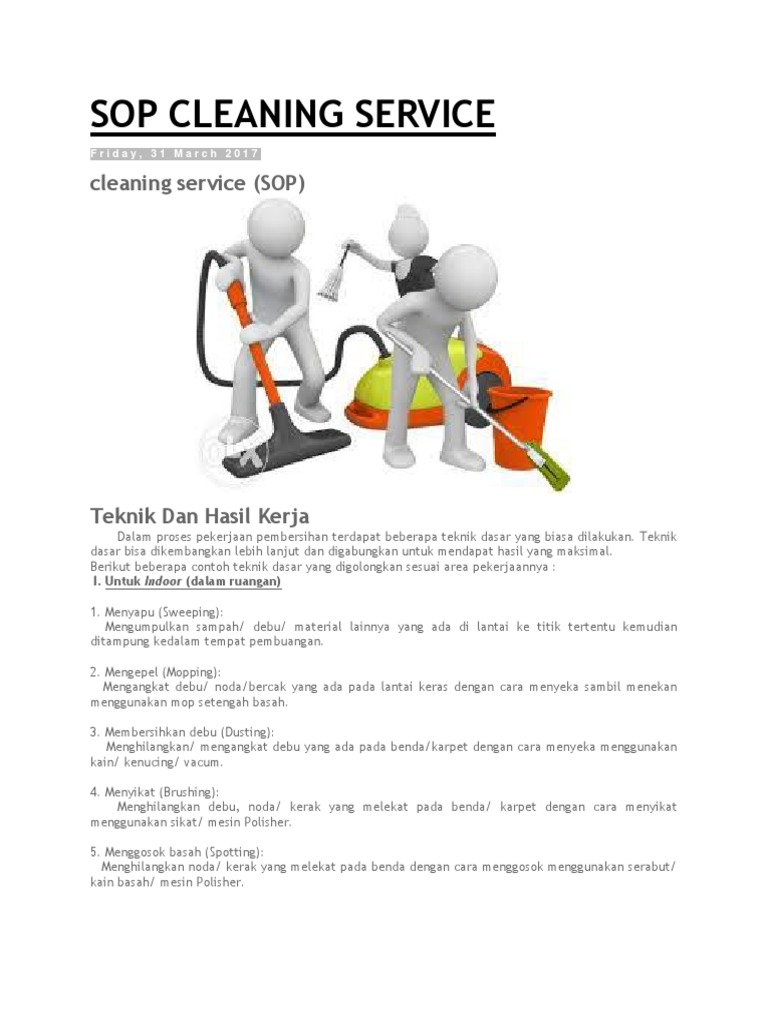 Sop Cleaning Service | PDF