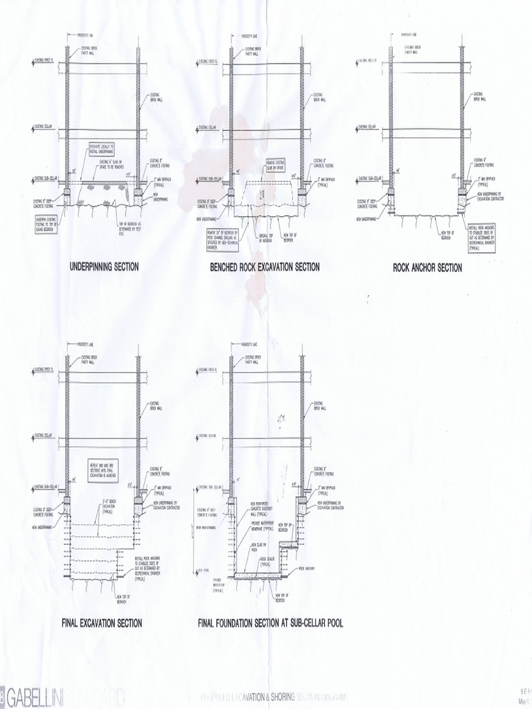 Underpinning Detail Drawing | PDF
