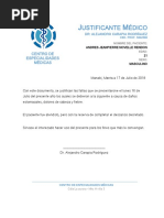 Formato de Justificante Medico Editalbe en Word 1 | PDF