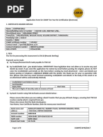 Application Form For CSWIP 10 Year Re-Certification | PDF ...