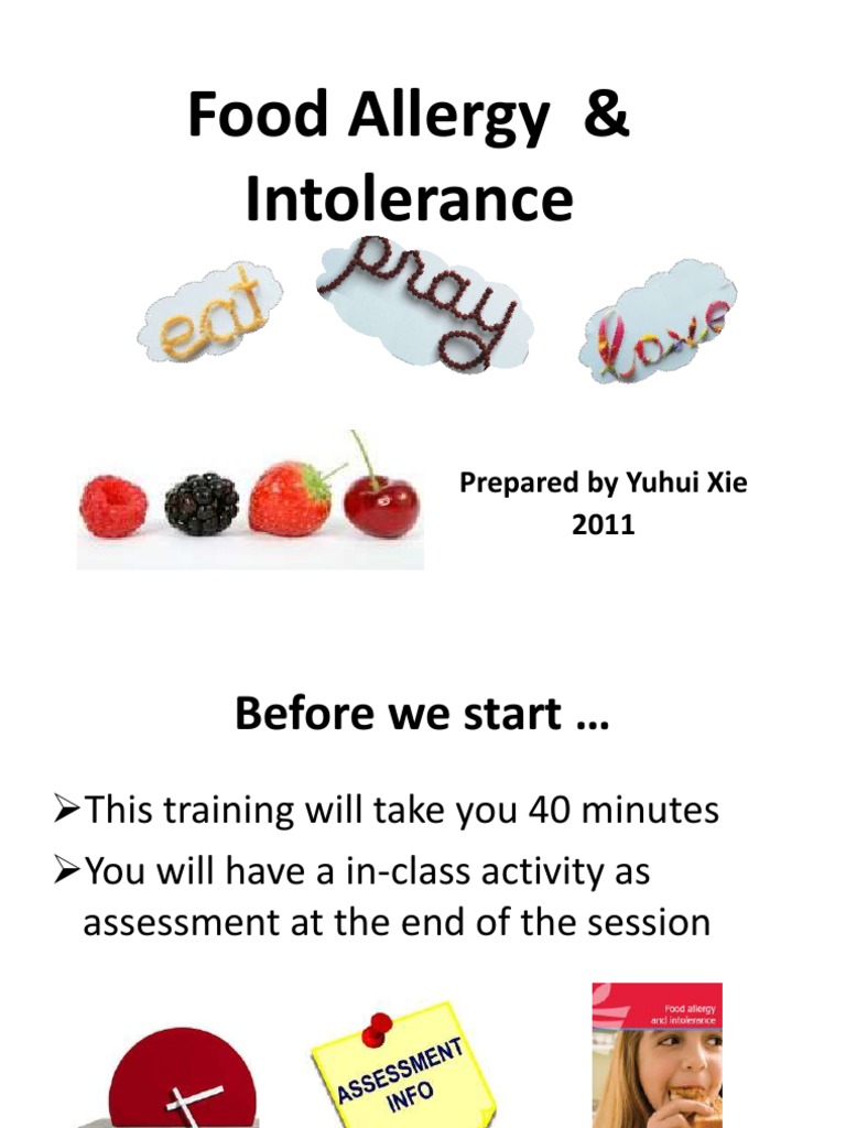 Food Allergy & Intolerance Training | PDF | Food Allergy | Food Intolerance
