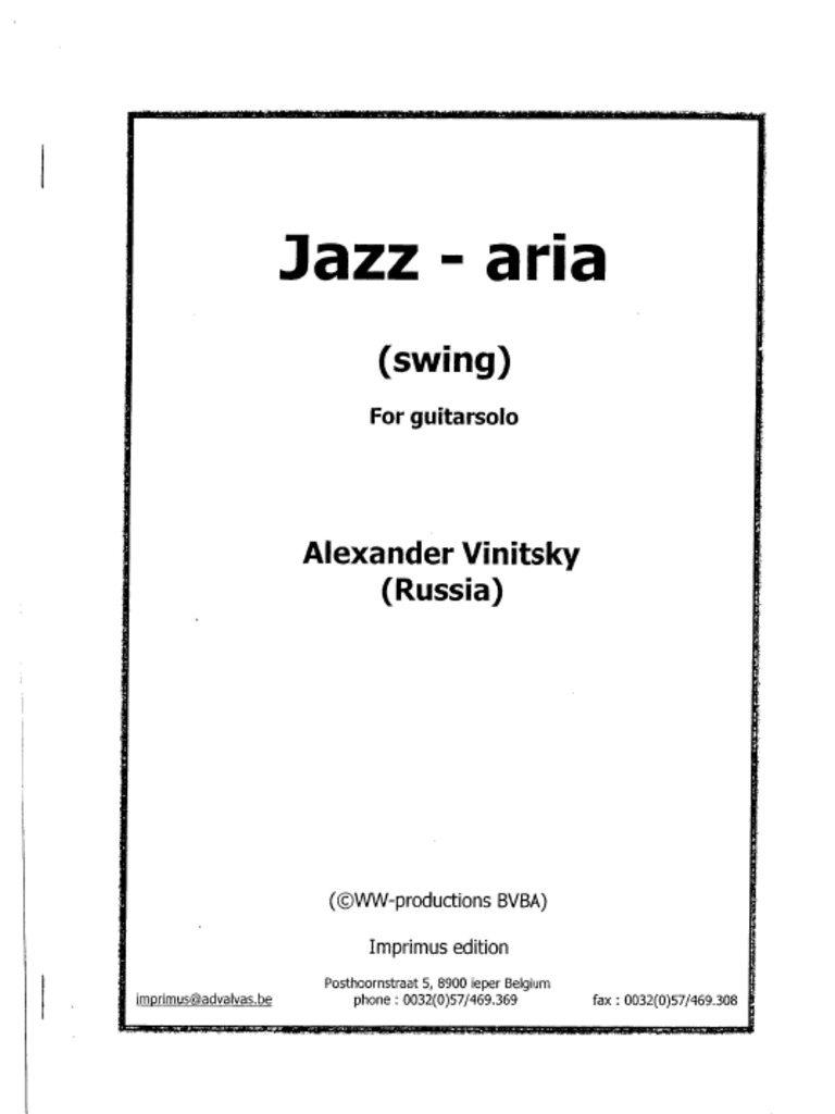 Jazz Aria | PDF
