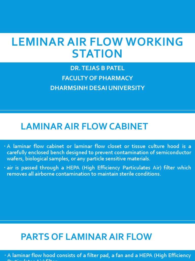 Leminar Air Flow | PDF | Filtration | Laminar Flow