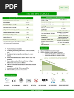 Waaree Data Sheet | PDF | Solar Cell | Solar Power
