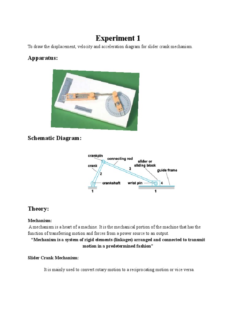 Experiment 1: Apparatus | PDF | Machines | Internal Combustion Engine