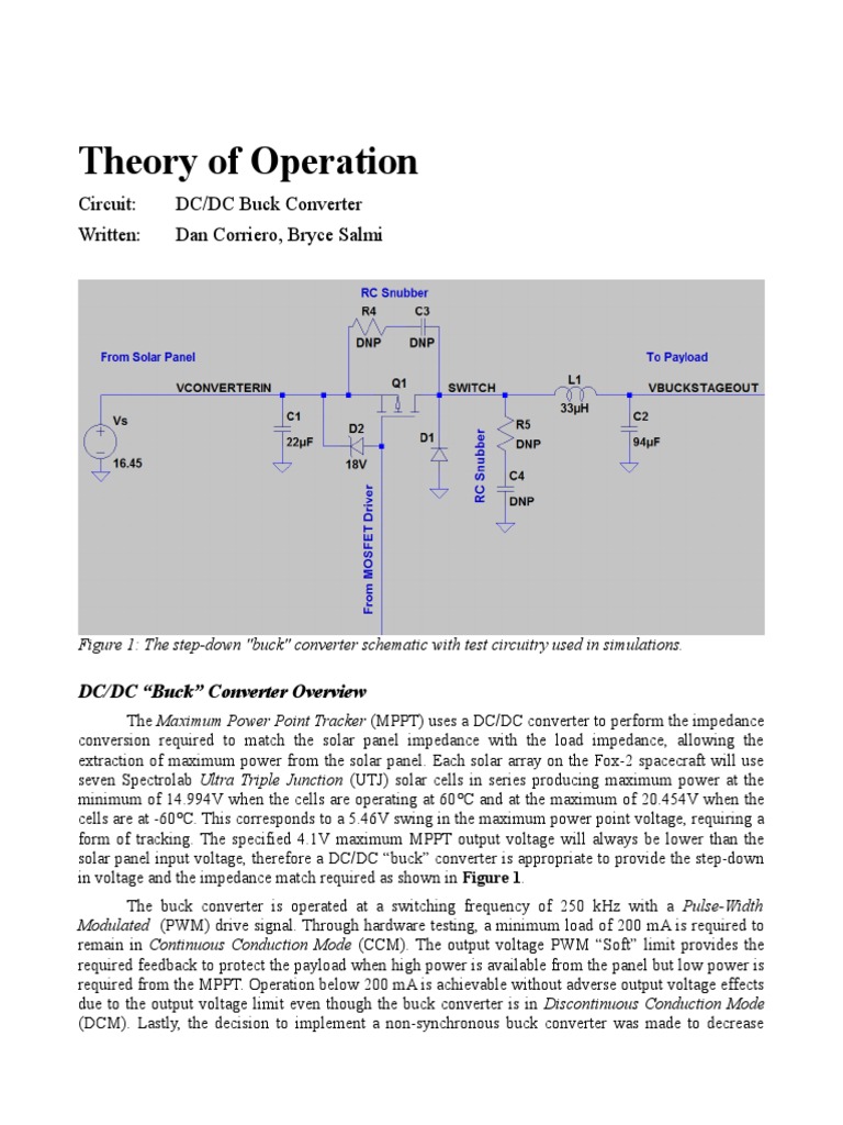Buck Converter Theory of Operation | PDF | Electrical Components ...