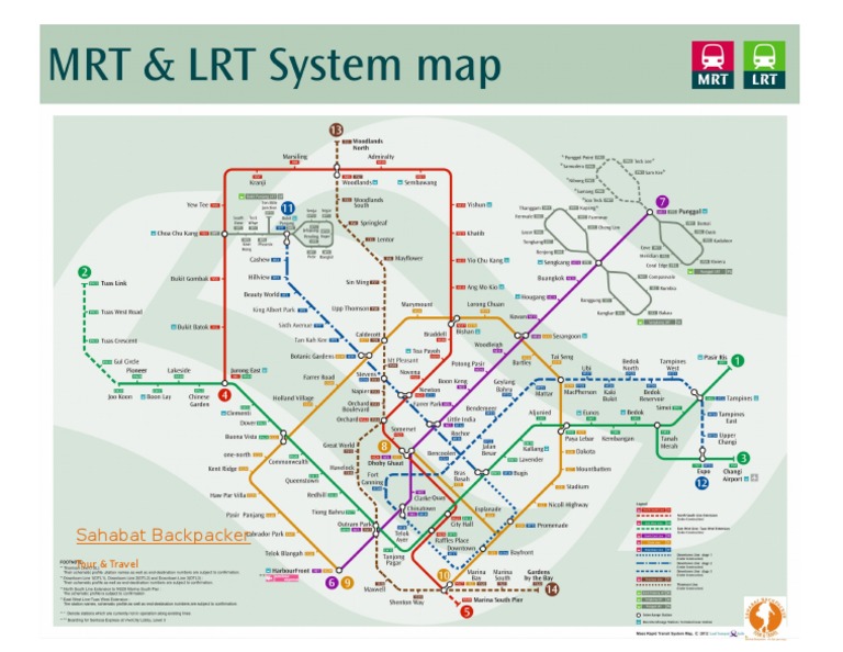 Singapore Train Map | PDF