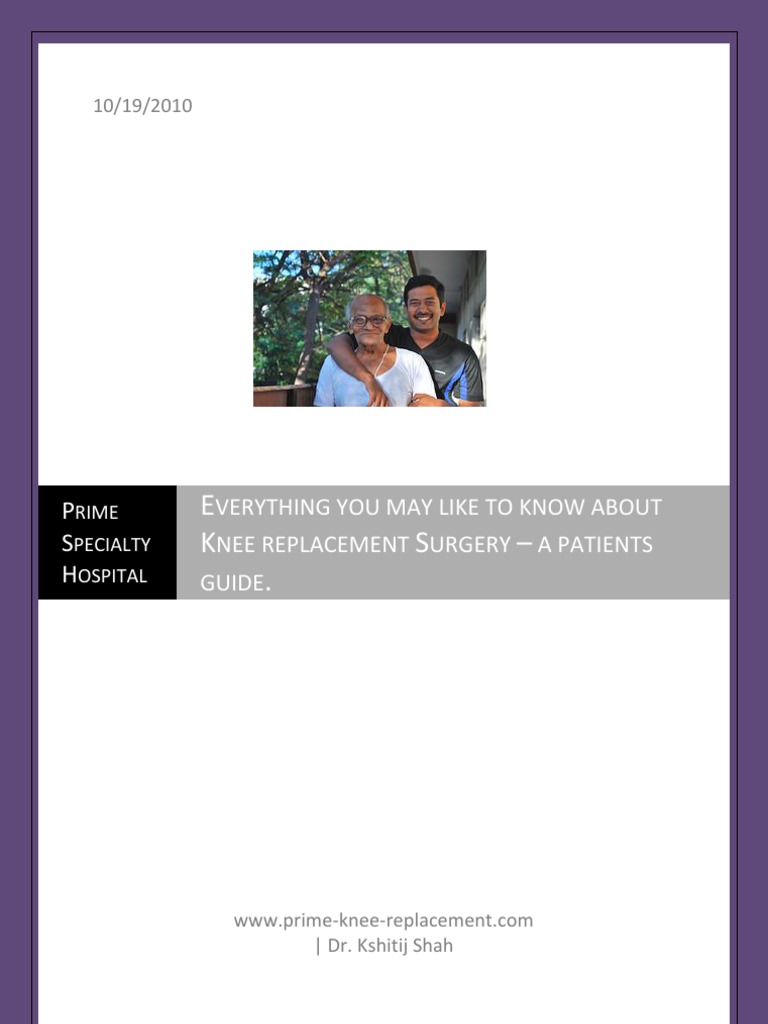 Knee Replacement Surgery Guide | PDF | Osteoarthritis | Knee