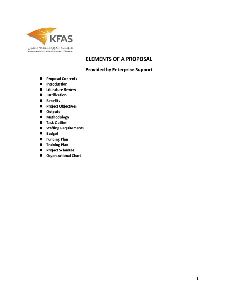 Elements of A Proposal Writing | PDF | Capacity Building | Budget