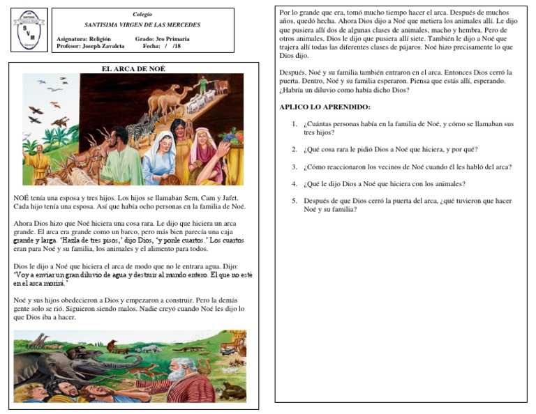 El Arca de Noé para Niños | PDF | Noé | Arca de Noé