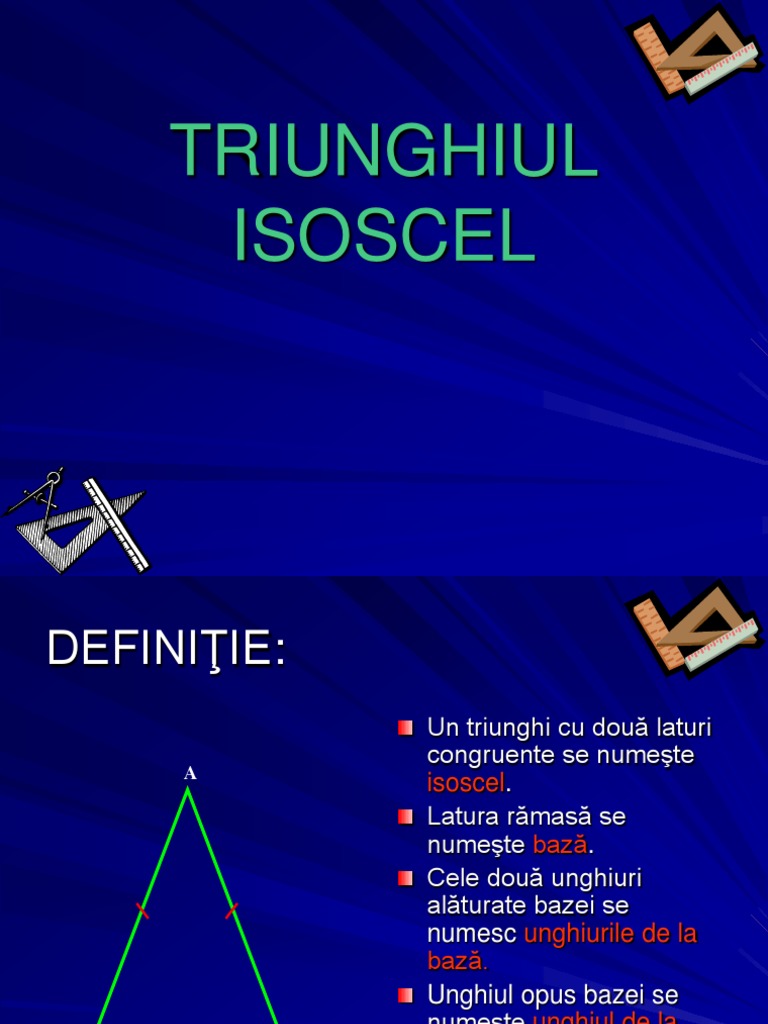 Triunghiul Isoscel | PDF
